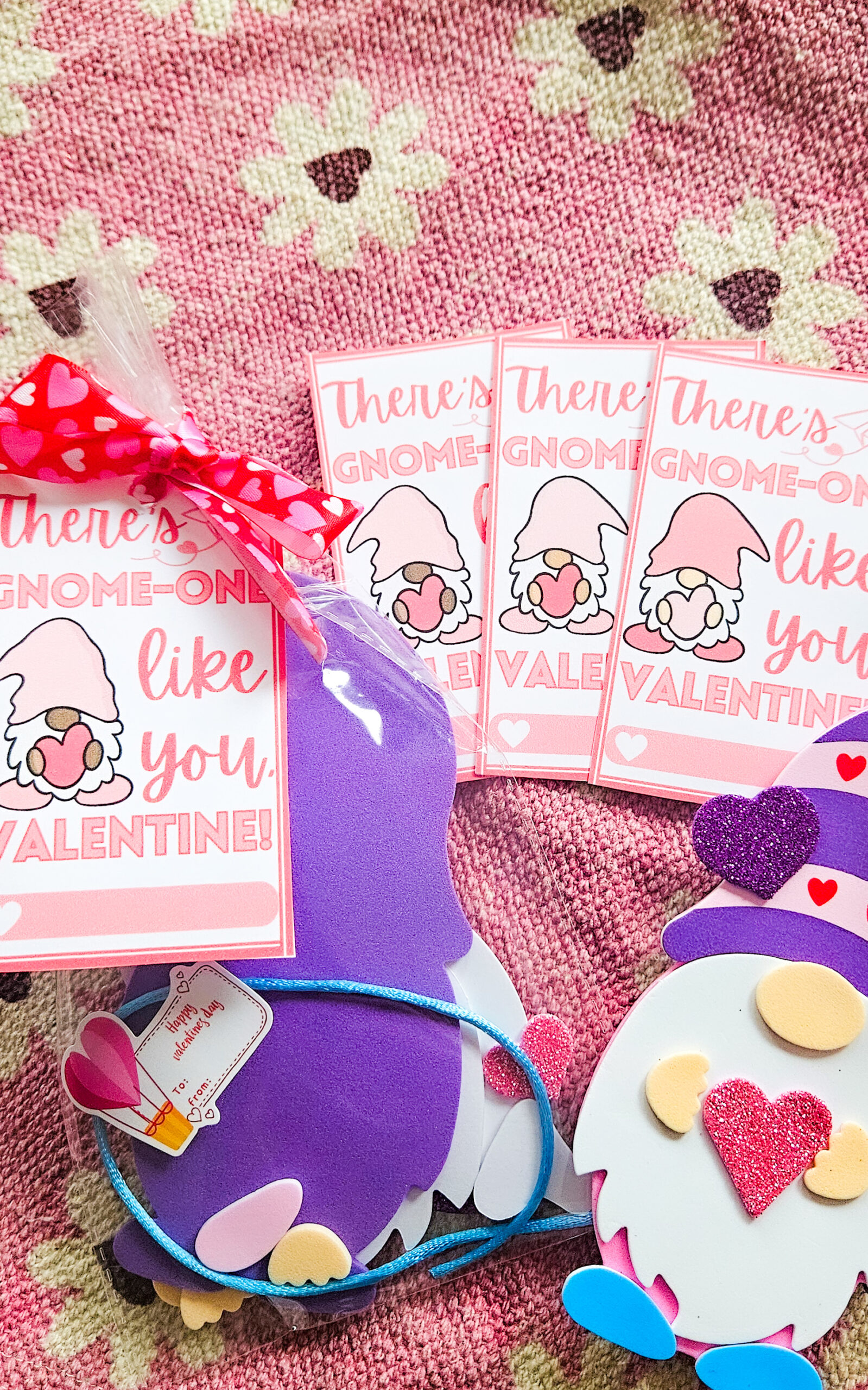 Gnome Craft Class Valentine & Free printable!