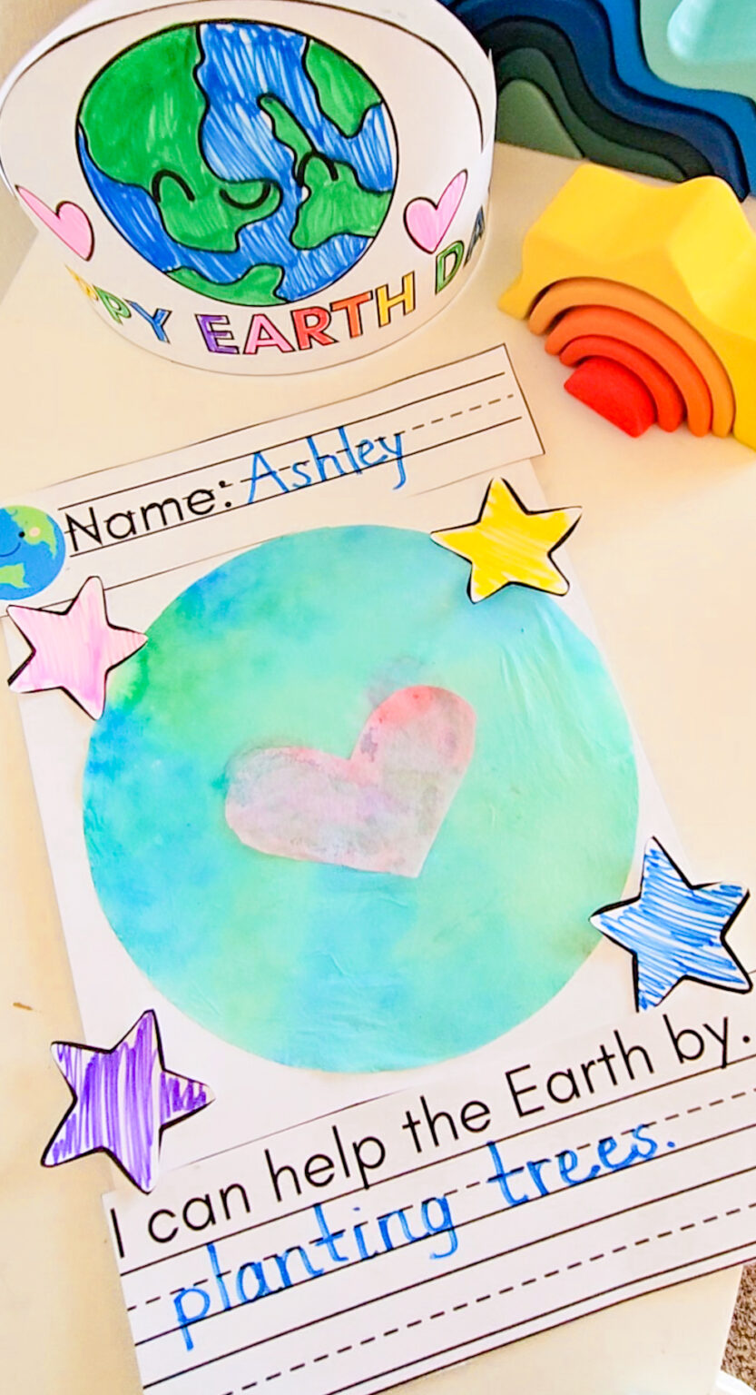 Earth Day craft & writing printable